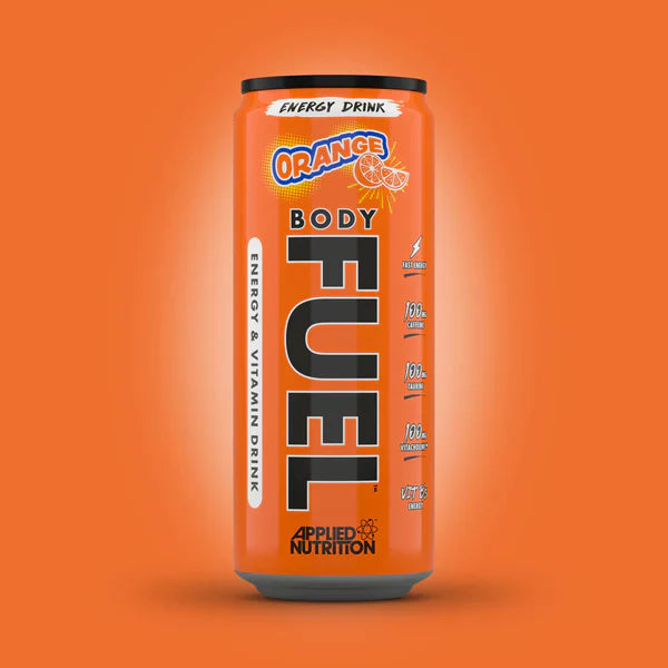 Body Fuel Energy Drink Can Blue Orange 330 Milliliters - GO SPORT KSA