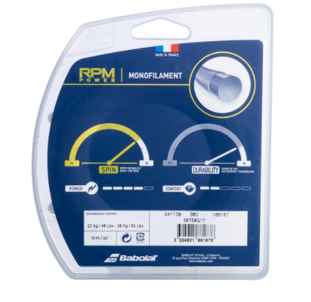 RPM Power 12 Meter Electric Blue Tennis String - GO SPORT KSA